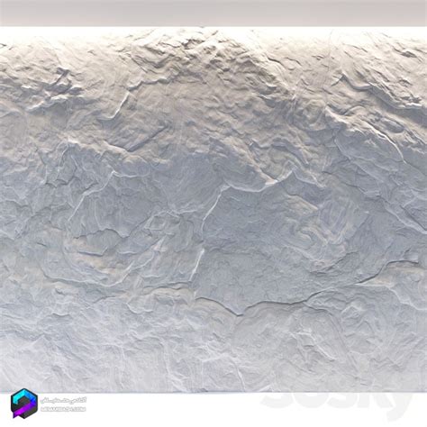 دانلود دیوار سنگی سفید مدل سه بعدی Stone Wall پنل سه بعدی، دیوارکوب و
