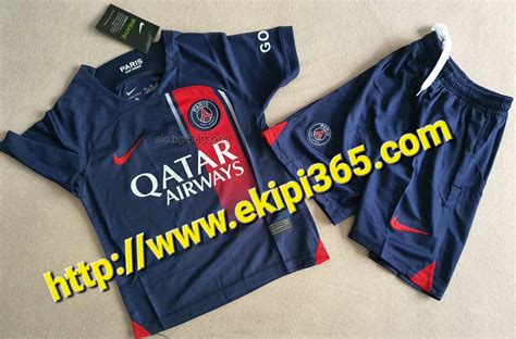 Промо Детски екип ПСЖ НОВ 2023 24 Тениска Универсално 3 4 години до 104 см 4 5 год