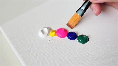 5가지 색으로 쉬운 풍경 그리기 초보자를 위한 아크릴화 Youtube