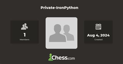 Private Ironpython Chess Club