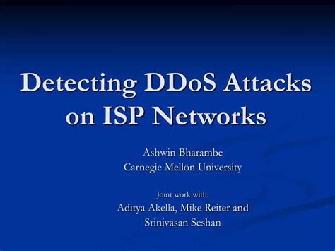 Ppt Detecting Ddos Attacks On Isp Networks Powerpoint Presentation Free Download Id4359377