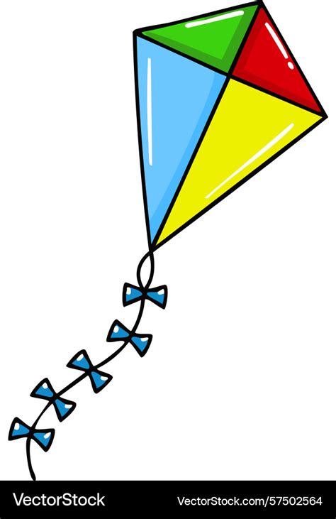 Colorful Kite Clipart Royalty Free Vector Image