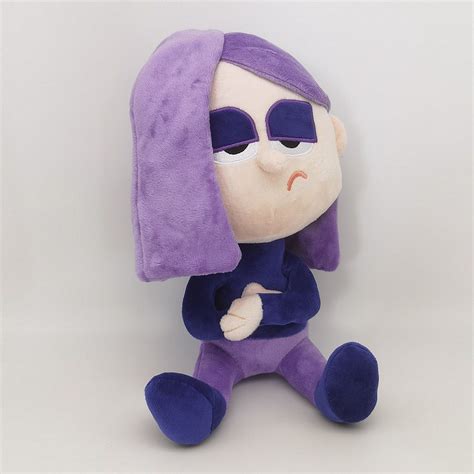 25cm Duolingo Lily Plush Toy Duolingo Plushies Kawaii Purple Cartoon