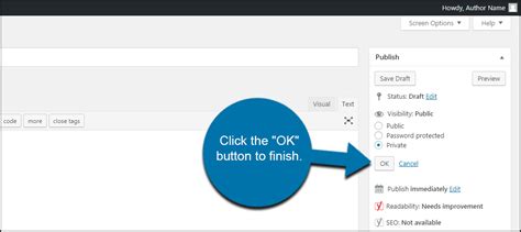 How To Make A Wordpress Private Post Greengeeks