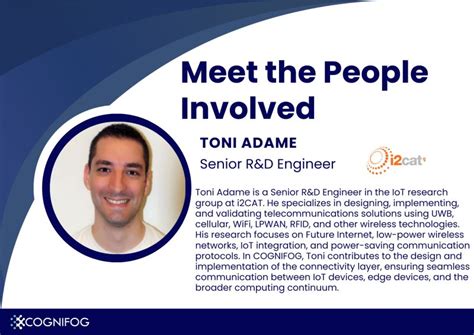 Cognifog Meettheteam Iot Edgecomputing Innovation Cognifog Project