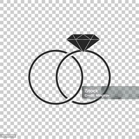 결혼 반지 아이콘 투명 한 배경에 고립입니다 신부 및 신랑 귀고리 기호입니다 결혼 아이콘입니다 다이아몬드 반지 아이콘입니다 평면 디자인입니다 벡터 일러스트 레이 션 2명에