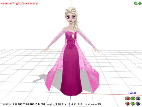 Mmd Pink Elsa Frozen Model Dowlowd By Rebelede2025 On Deviantart
