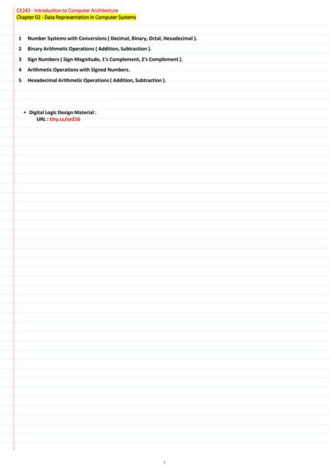 Solution Section 01 Chapter 02 Data Representation In Computer Systems