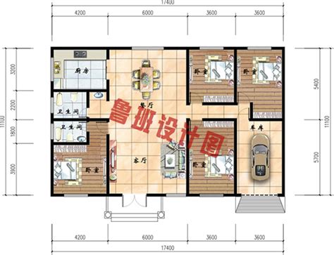 造价10万的一层平房户型图片大全非常适合农村自建房 建房知识 鲁班设计图纸官网