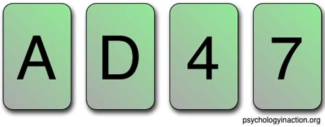 Psychology Classics Wason Selection Task Part I Psychology In Action