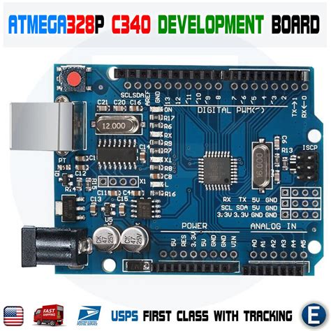 Atmega328p Ch340 Usb Microcontroller Development Board Compatible With