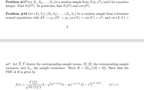 Solved Problem Let X X Xn Be A Random Sample From Chegg Com