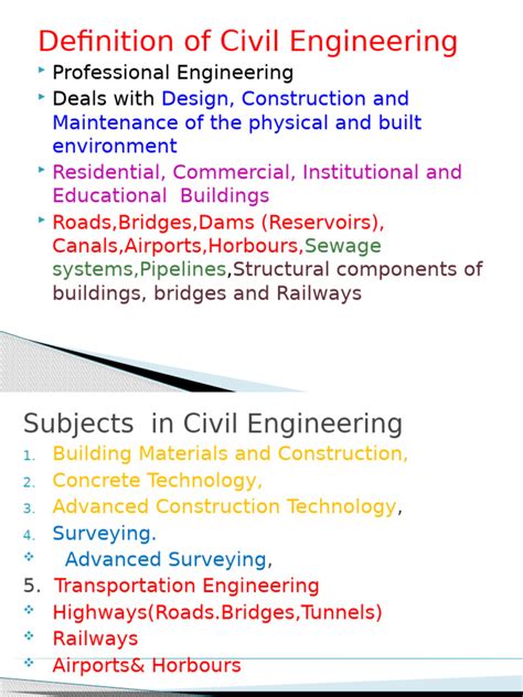 Civil Engineering Roles Pdf Concrete Cement