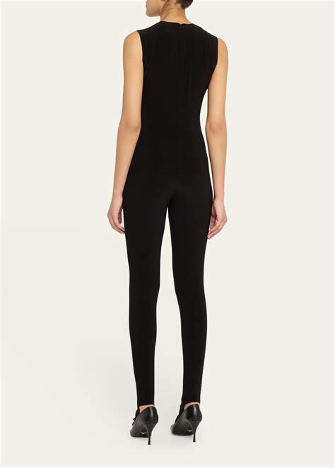 Norma Kamali Sleeveless Footie Catsuit Bergdorf Goodman