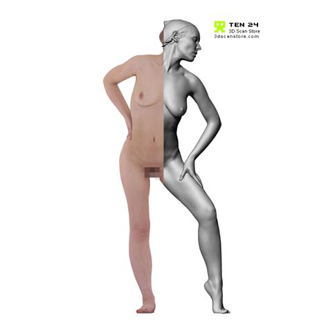 Female Dynamic 3d Models Created From 3d Scans By
