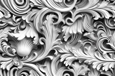 Premium Ai Image A Close Up Of A Decorative Design On A Wall Generative Ai