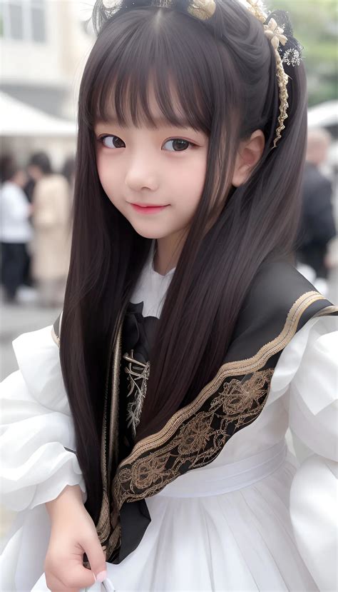 可爱的小女孩 无界ai