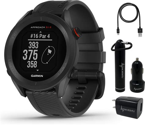 Amazon Com Garmin Approach S Mm Premium GPS Golf Watch Black Electronics