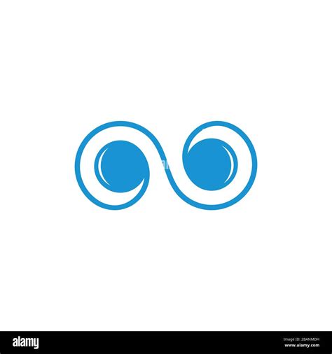 Linked Circle Curl Loop Logo Vector Stock Vector Image And Art Alamy