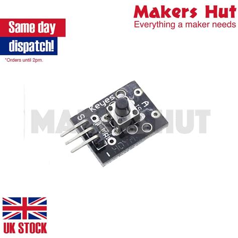 Ky 004 Button Key Switch Sensor Module For Arduino Makers Hut