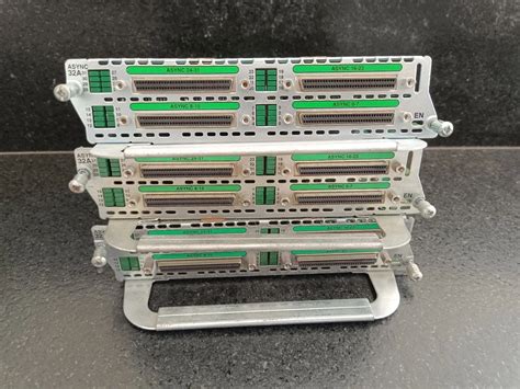 Rack Cisco Módulos Async 32a Placas 32 Port Async Network Ccne Periféricos E Acessórios De