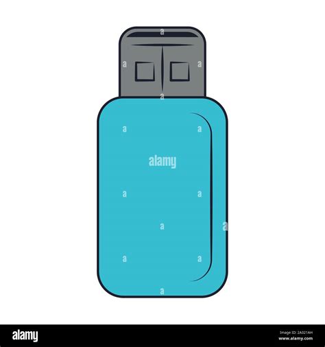 Usb Memory Stick Isolated Icon Stock Vector Image Art Alamy