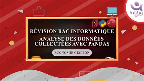 Révision Informatique Bac économie Et Gestion Analyse Des Données