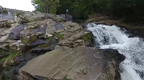 Shelving Rock Falls Lake George Ny Youtube