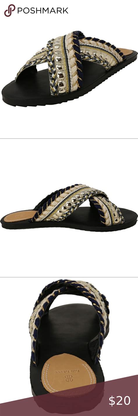Bill Blass Jaden Boho Slides Bill Blass Boho Shoes