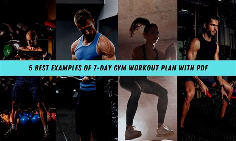Workout Chart For Men In Gym