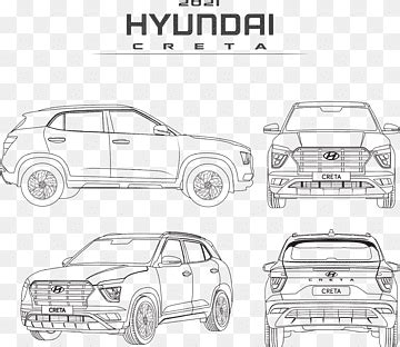 Hyundai aksen 2021 hitam putih garis besar pandangan yang berbeda, png ...
