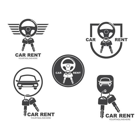 Icon And Logo Of Car Rent Vector Illusration 20637612 Vector Art At Vecteezy