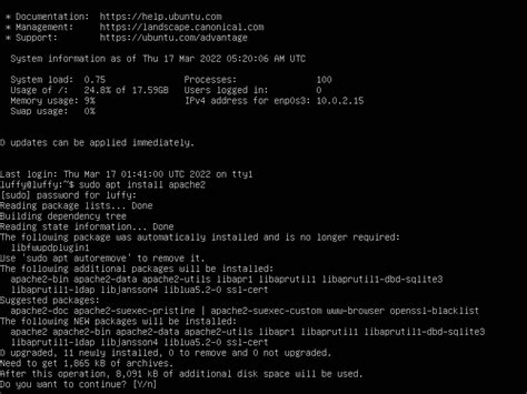 Hướng Dẫn Cài đặt Lamplinux Apache Mariadb Php Trên Ubuntu Server 2004lts