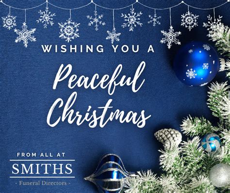 Wishing You A Peaceful Christmas Smiths Funeral Directors