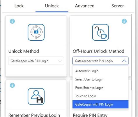 How To Set Unlock Methods For Off Hours Gatekeeper