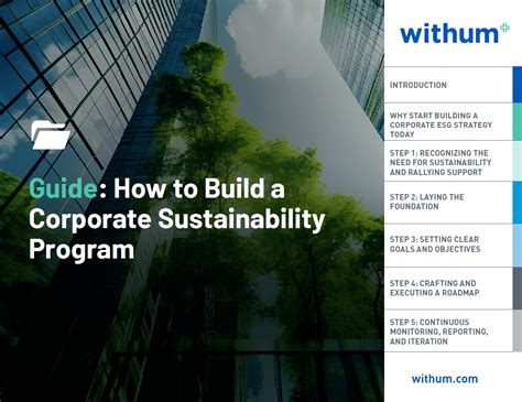 Guide How To Build A Corporate Sustainability Program Withum