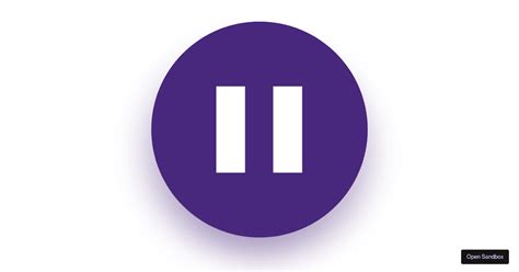 Animated Play Button Codesandbox