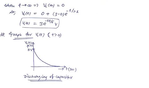 Solved Find Tow The Equation For Vc T And Graph Vc T For T Course Hero