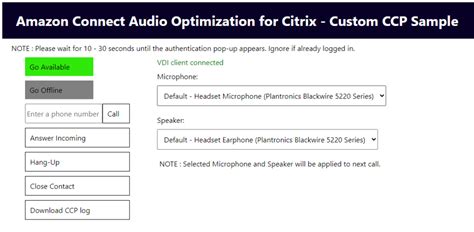 Best Practices For Using Amazon Connect Audio Optimization For Citrix Aws Contact Center