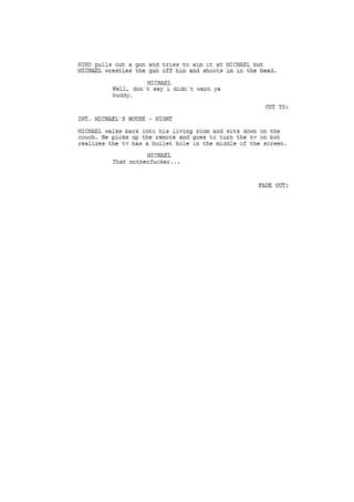 Gtav Script Word Document DOCX