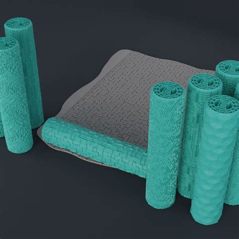 3d Printable Dnd Terrain Texture Rollers Scifi By 3demon