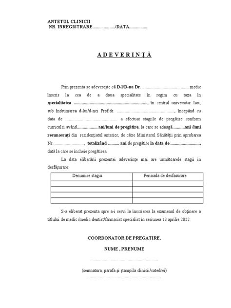 Model Adev Coordonator A 2a Specialitate Pdf