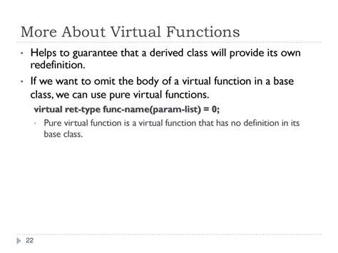 Polymorphism And Virtual Functions Ppt Download