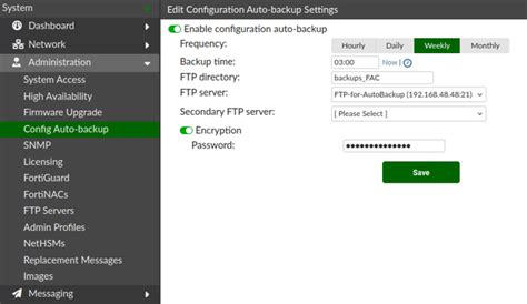 Technical Tip Configuring Auto Backup On Fortiaut Fortinet Community
