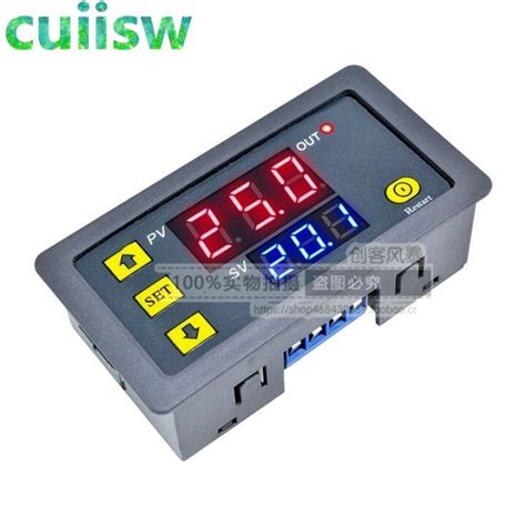 AC V V Digital Time Delay Relay Dual LED Display Cycle Timer Control Switch Adjustable