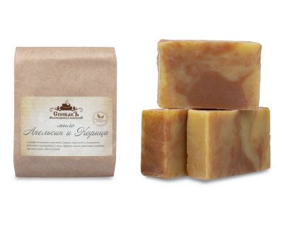 Мыло апельсин-корица.