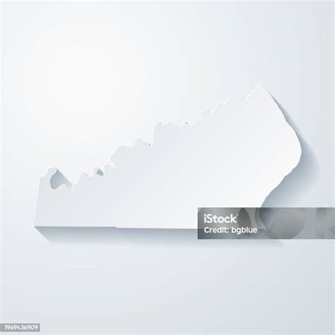 인디애나주 오하이오 카운티 빈 배경에 종이 자르기 효과가 있는 지도 0명에 대한 스톡 벡터 아트 및 기타 이미지 0명 3차원 형태 공란 Istock