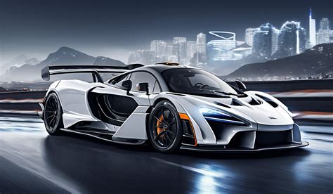 Mclaren Senna On Futuristic Night Drive Ai Wallpapers