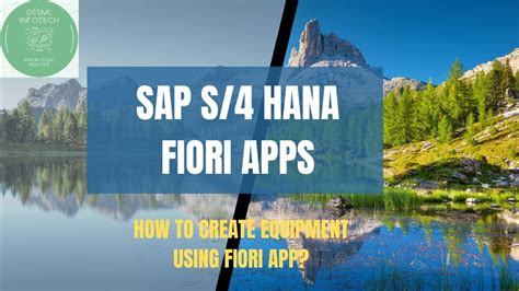 How To Create An Equipment In Sap S4hana Fiori Sap Erp Tutorial Videos