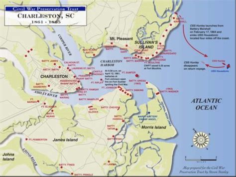 Attack On Fort Sumter Map